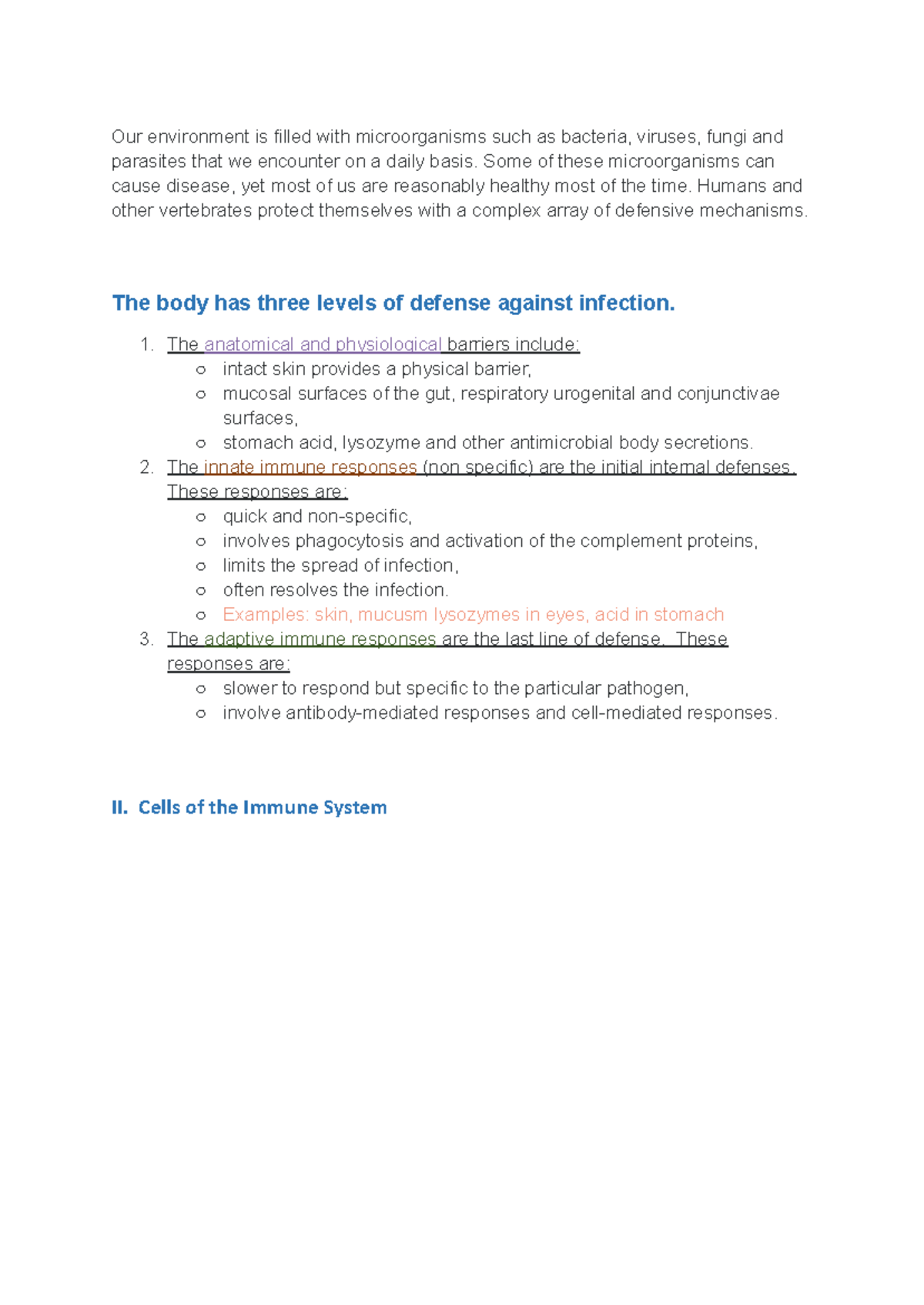 MICB 202 Lecture 2 Notes - Our environment is filled with ...