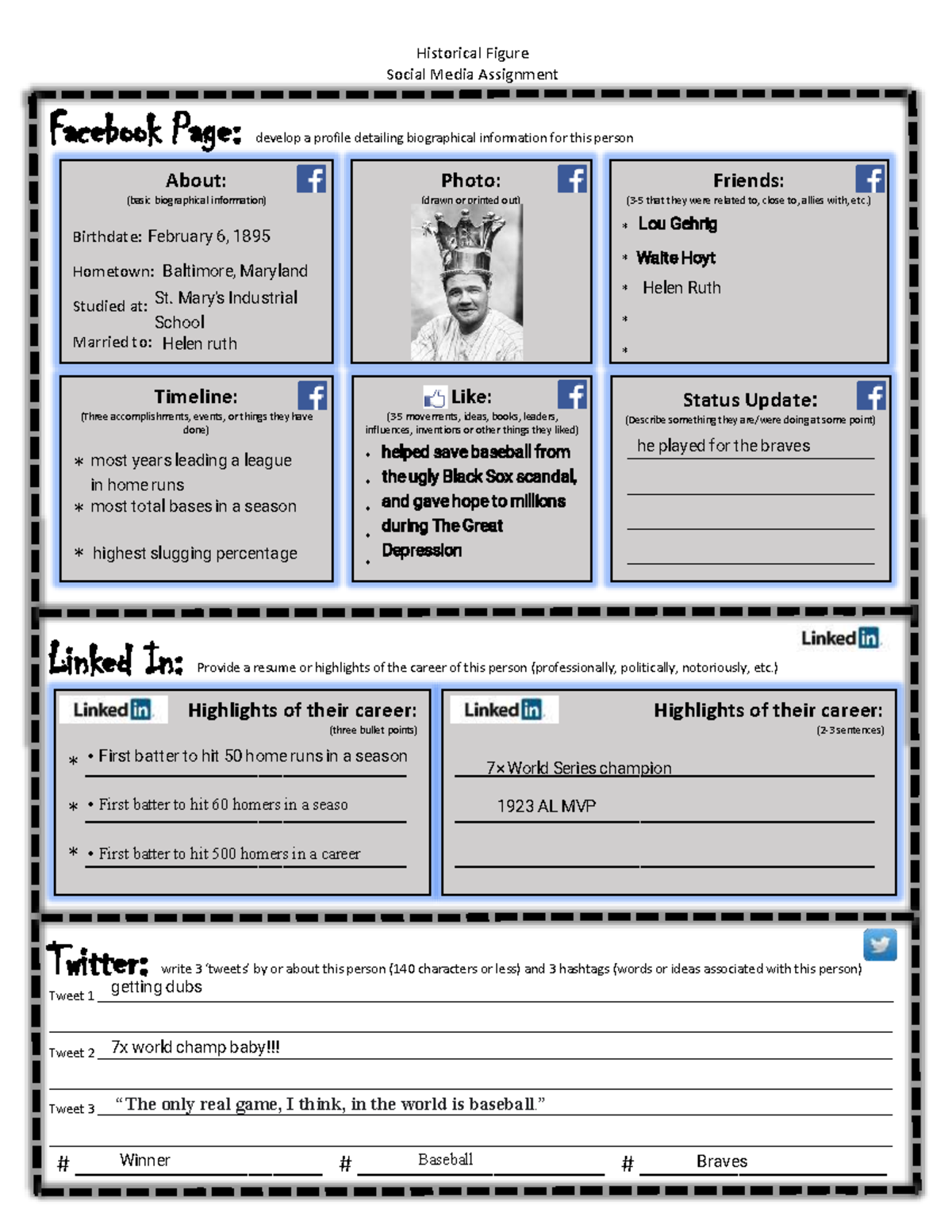 [Template] Brandon Barringer - Historical Figure Social Media ...