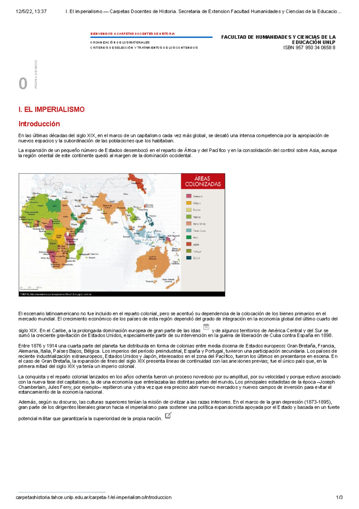 Clase 2 El imperialismo Carpetas Docentes de Historia - 12/5/22, 13:37 ...