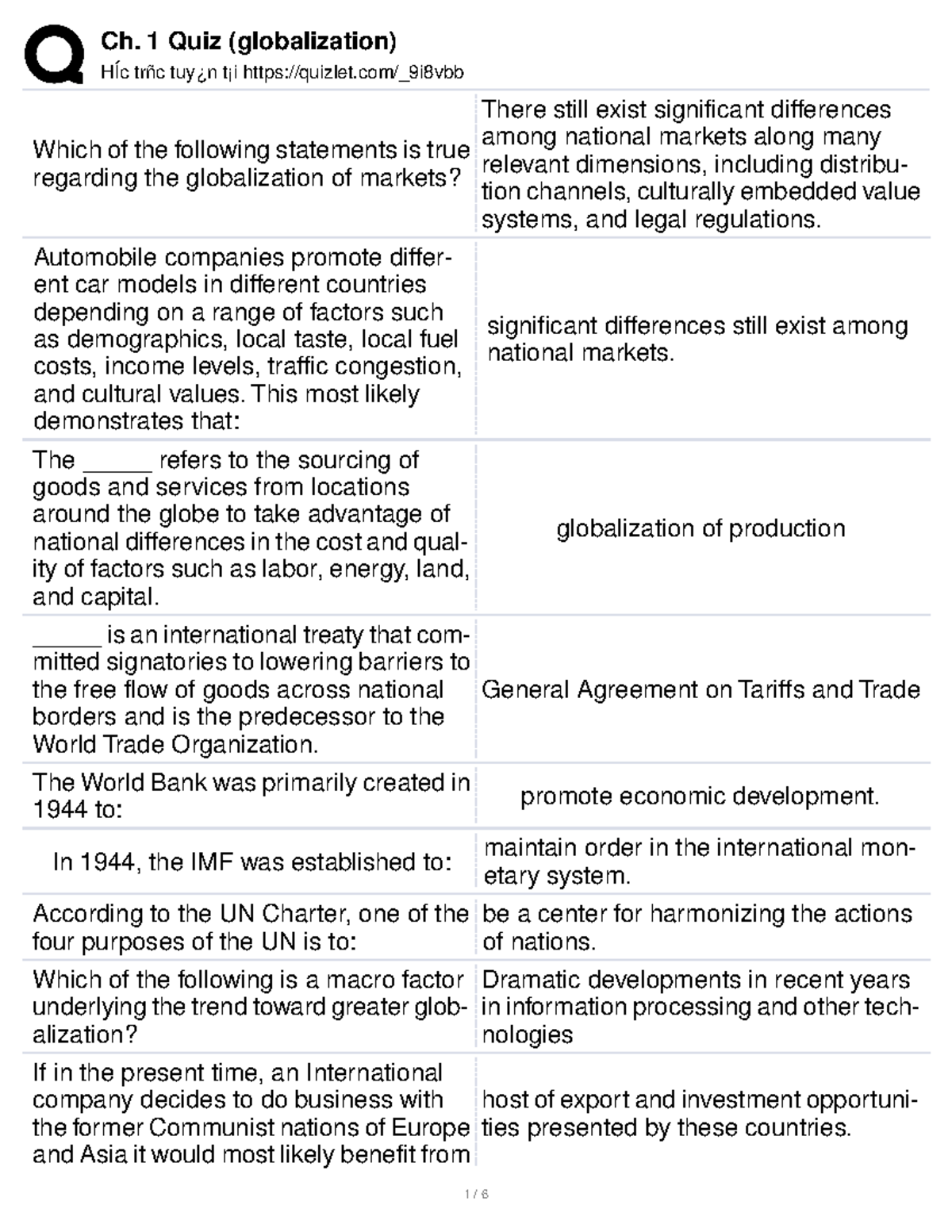 Câu 6 - Trắc nghiệm tiếng Anh - HÍc trñc tuy¿n t¡i quizlet/_9i8vbb Which of the following ...