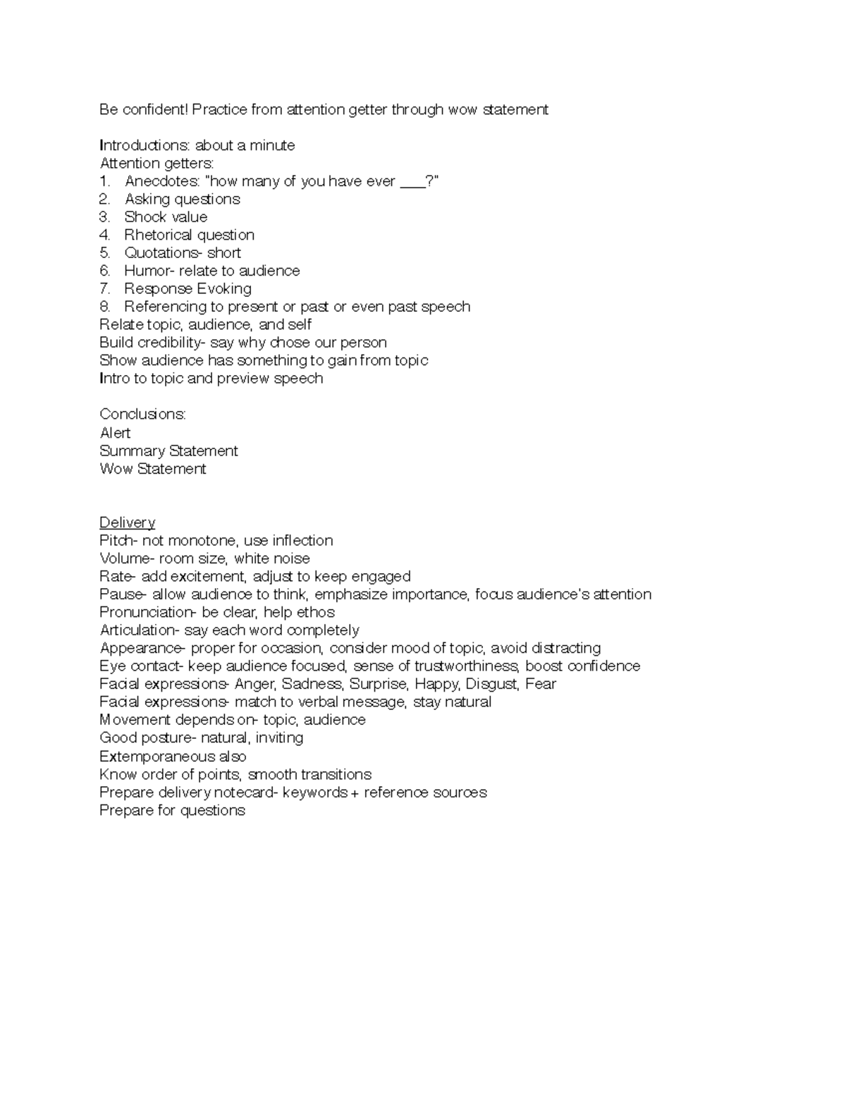 Class #7 - Lecture notes 1 - Be confident! Practice from attention ...