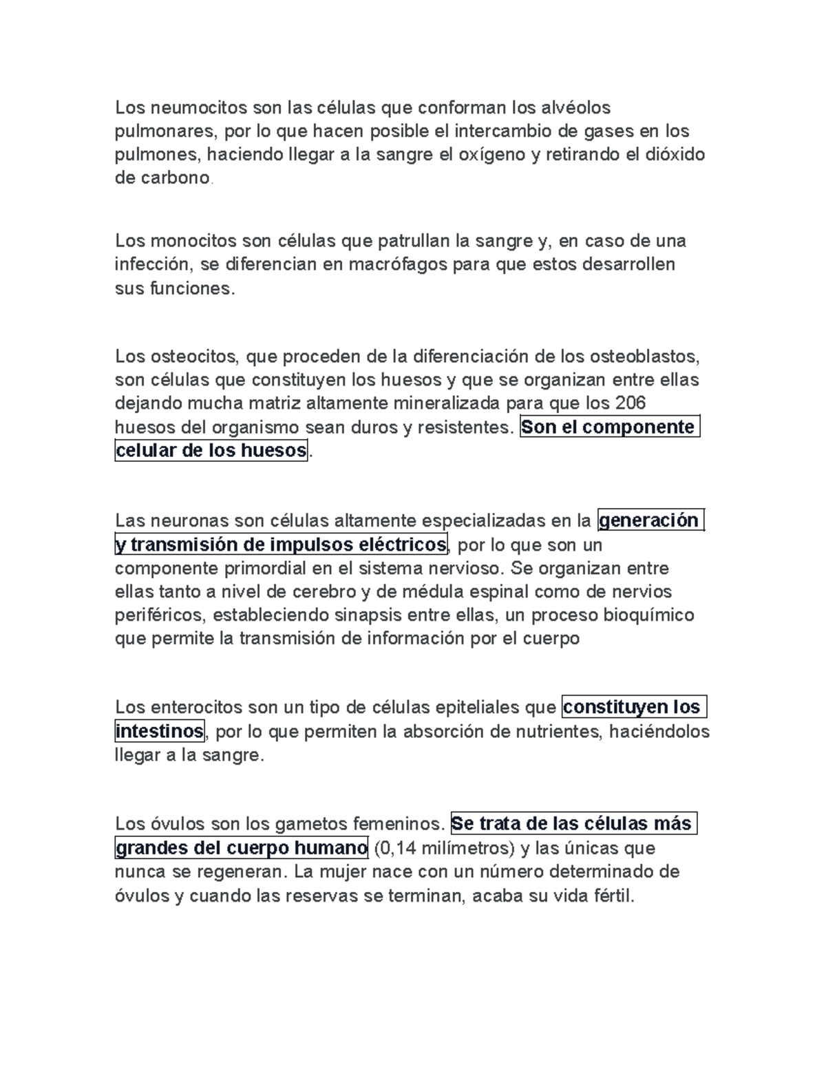 Los neumocitos son las células que conforman los alvéolos pulmonares ...