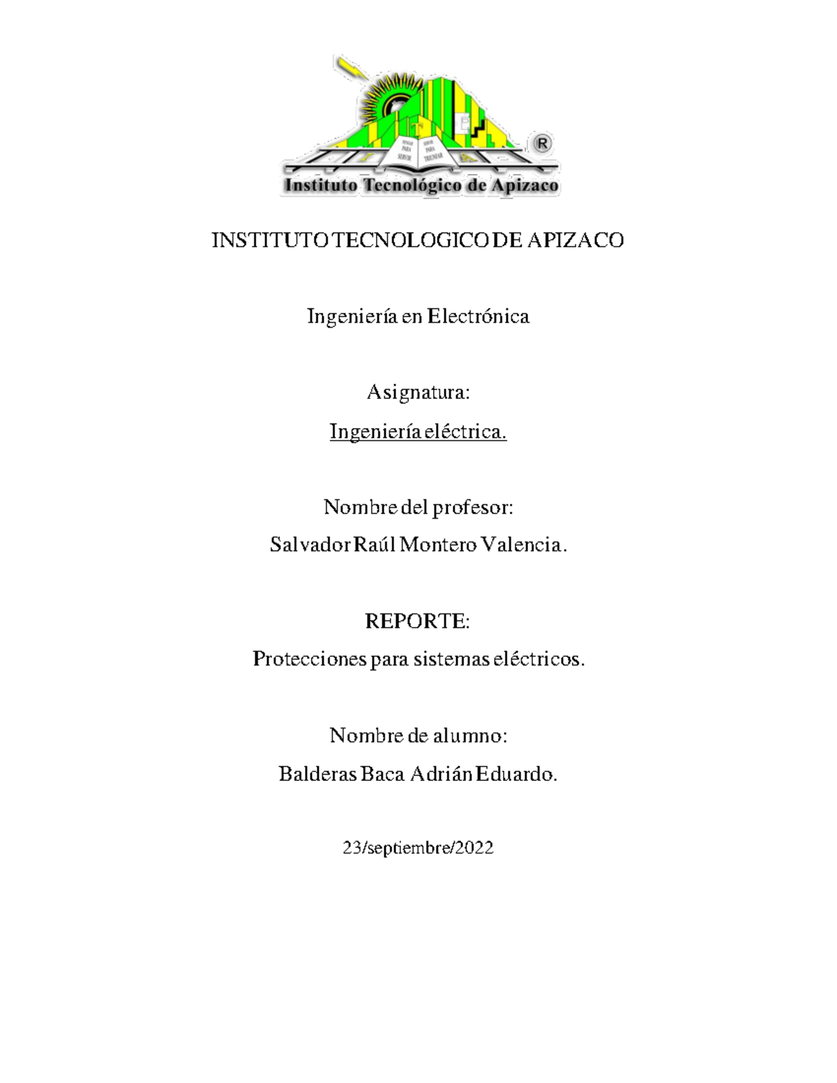 Traea 6 - diodos y tranistores - INSTITUTO TECNOLOGICO DE APIZACO ...