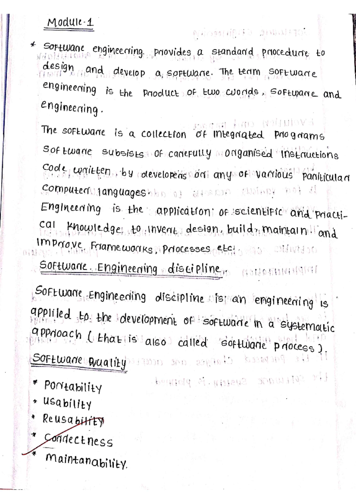 BSC 5th software engeenering notes 1 - Bsc. Computer science - Studocu