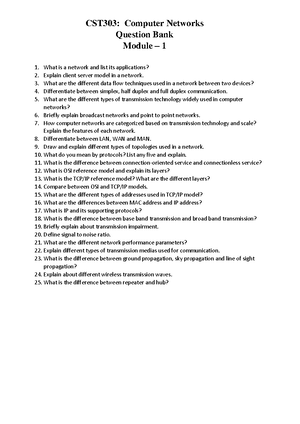 CST313CN Model QP - St. Thomas Institute for Science & Technology ...