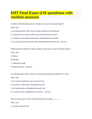 EMT AAOS Chapter 10 Airway Management 20 questions and answers - If ...