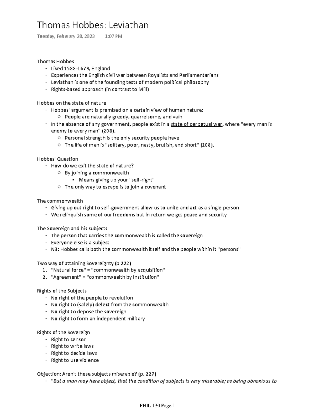 Thomas Hobbes Leviathan - Thomas Hobbes - Lived 1588-1679, England ...