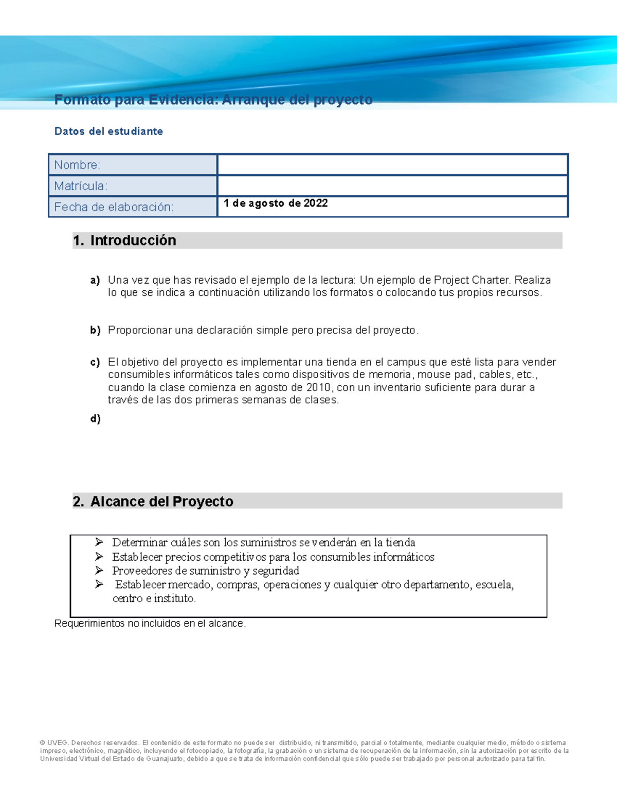Lopez juanc carlos arranque - Formato para Evidencia: Arranque del ...
