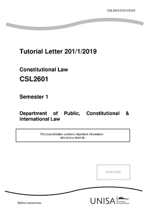 Study Guide for CSL2601 - © 2016 University of South Africa All rights ...