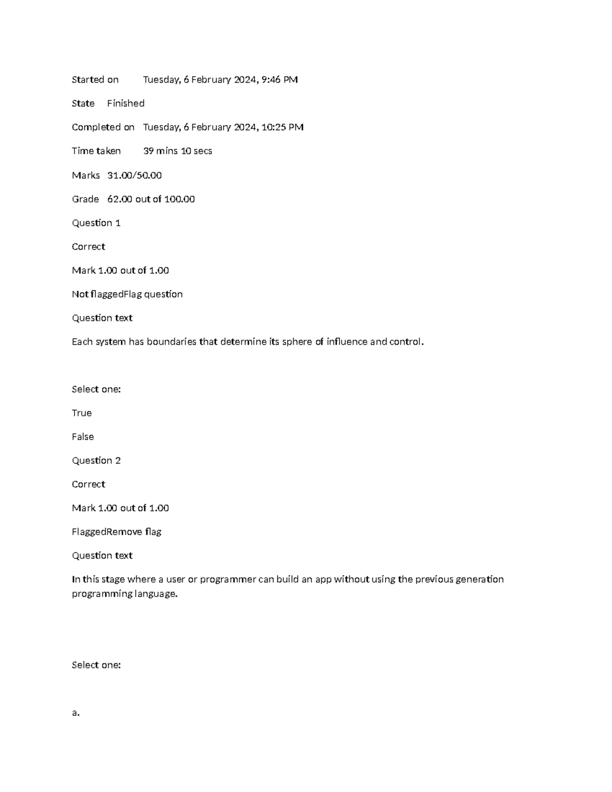 GRD-CPE6352B Software Design lec&lab prelim exam - Started on Tuesday, 6 February 2024, 9:46 PM ...