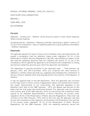 Family Law Module - done by an unza lecturer - UNIVERSITY OF LUSAKA ...