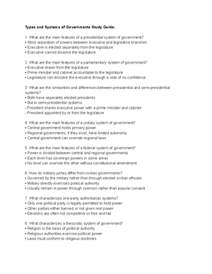 AP government unit 1 notes - Foundations of American Democracy What is ...