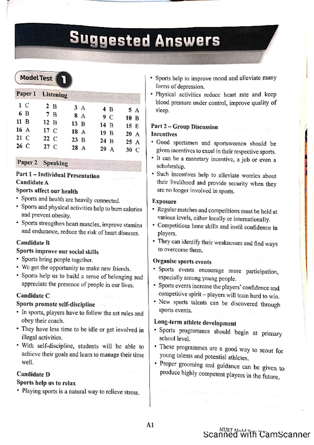 MUET 2021 Solution - ,muet - Communicative Skills For Foundation Studies - Studocu