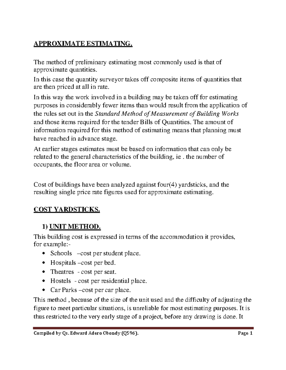 Approximate Estimating (Page 17 to 26) 114453 - APPROXIMATE ESTIMATING ...