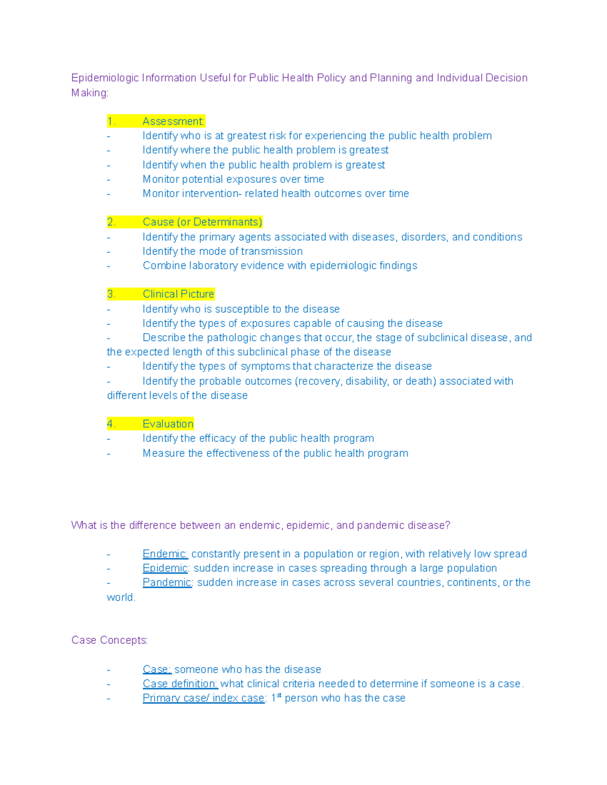 3 epi doc - Chapter 1 slide notes in epidemiology - Epidemiologic ...