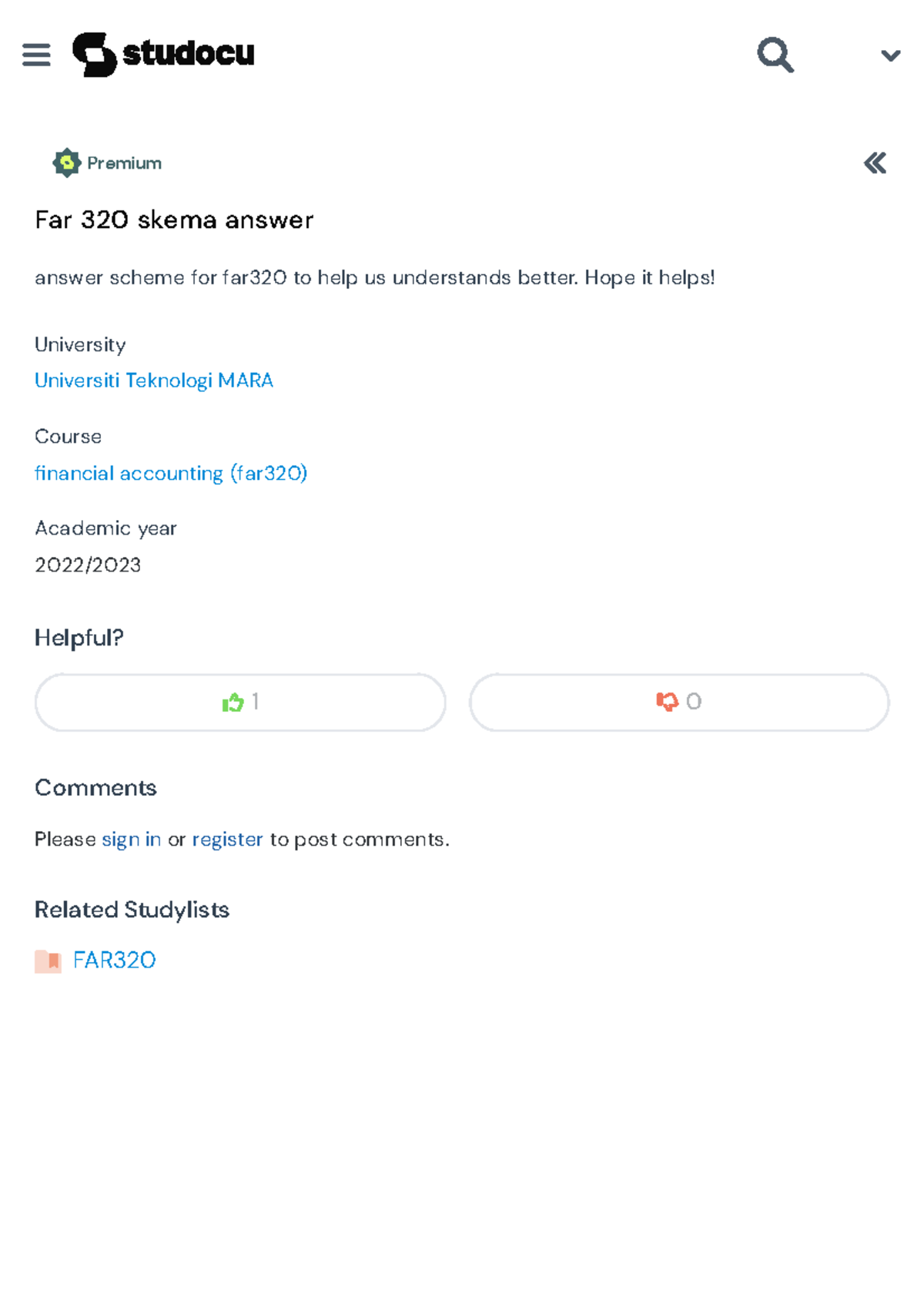 Blank - Meow - Far 320 skema answer Premium Far 320 skema answer answer ...