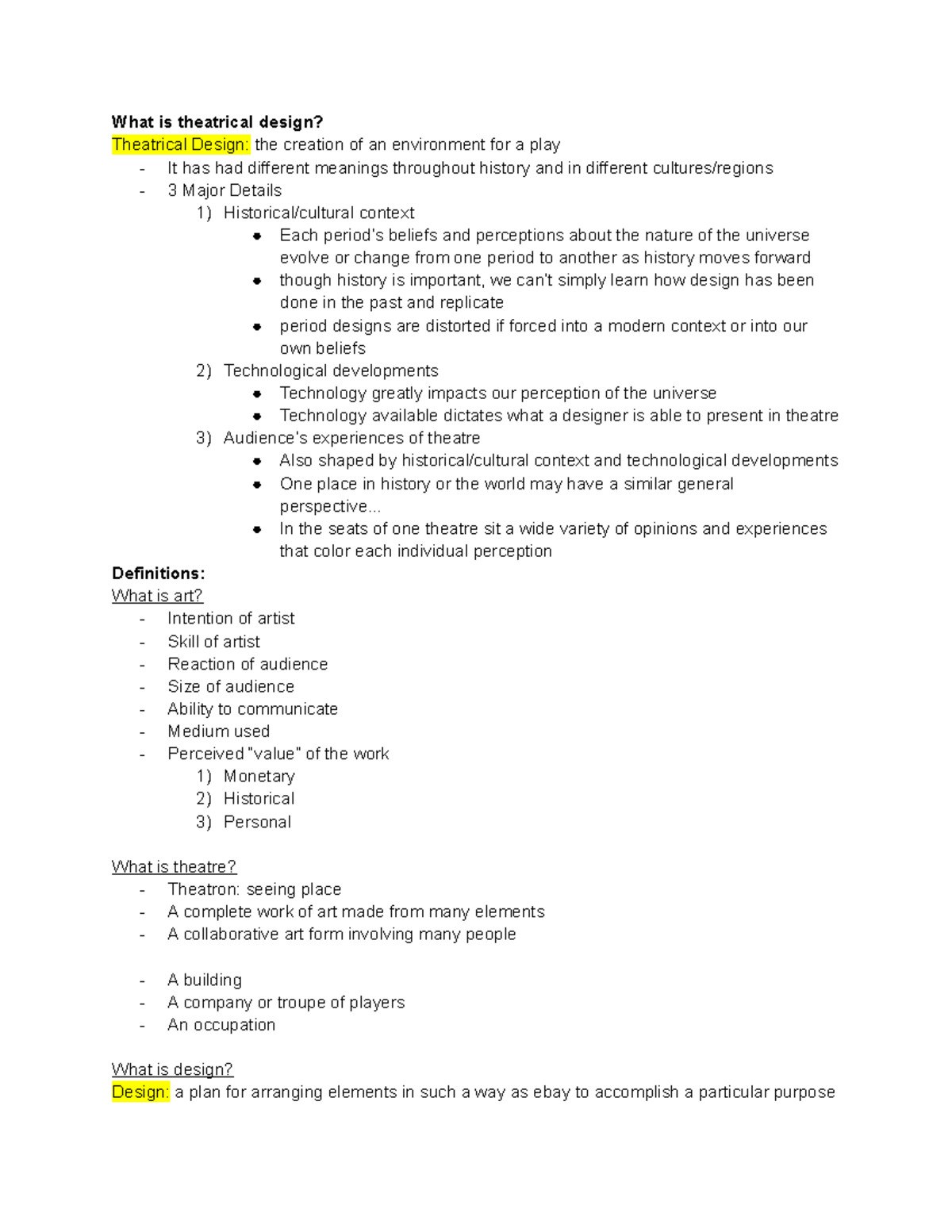 The Art of Theatrical Design - What is theatrical design? Theatrical ...