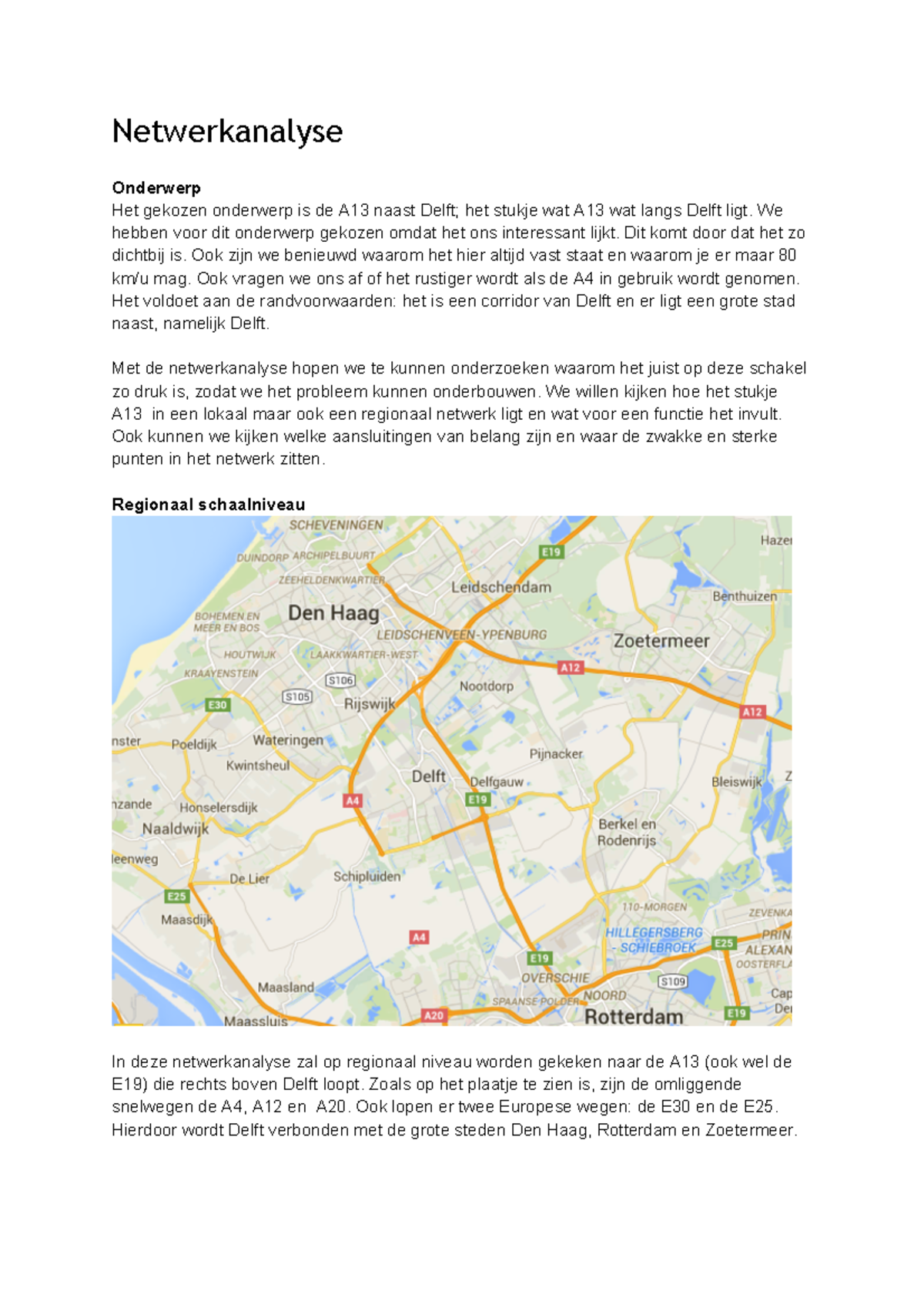 Werkstuk Deelanalyses Netwerkontwerp - Netwerkanalyse Onderwerp Het ...