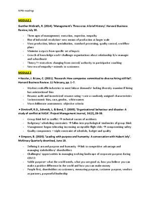 People and Organisations Study Notes - People and Organisations Study ...