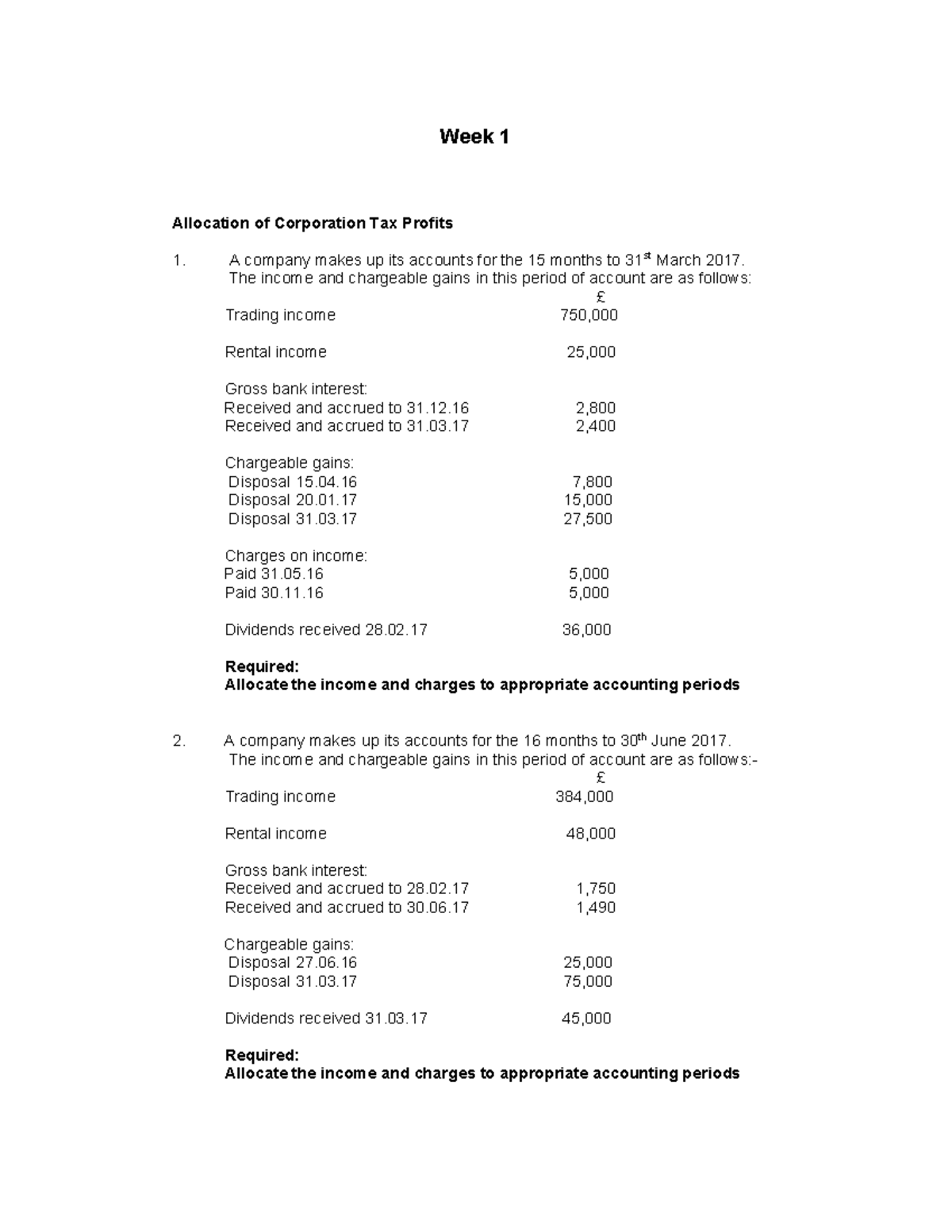 Corporation Tax - 6AC003 - Business Taxation - Warning: TT: undefined function: 32 Week 1 ...