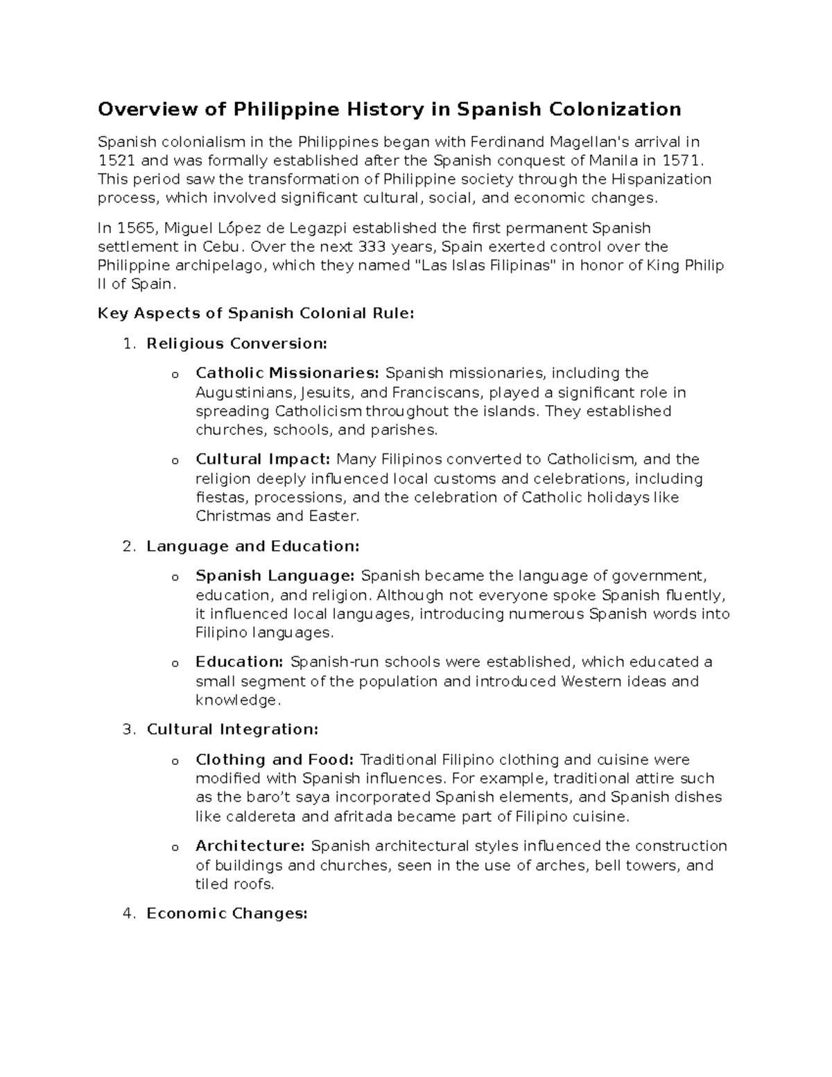 2 - Spanish colony in the Philippines - Overview of Philippine History ...