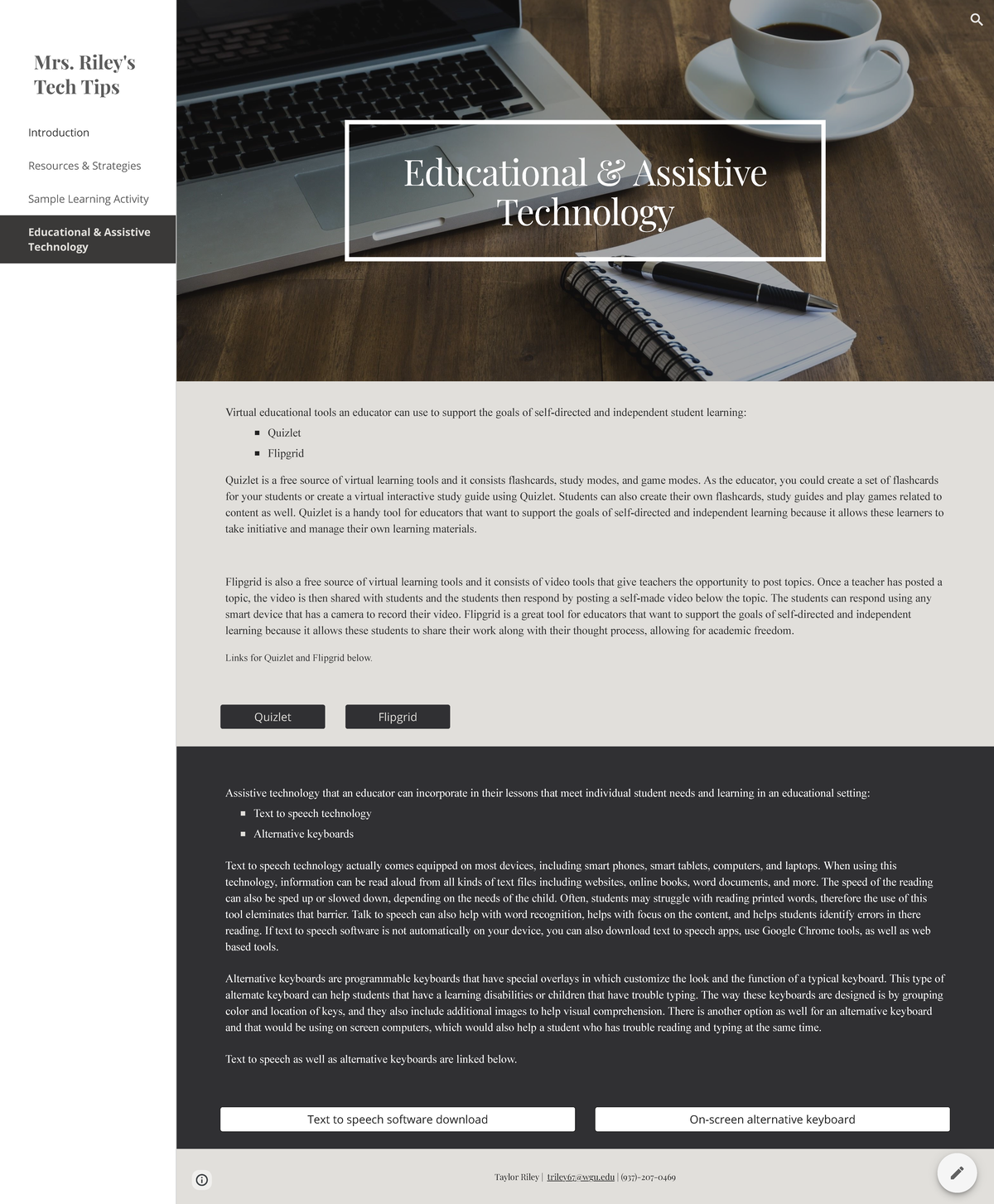 Website example (PAGE 4 OF 4) - Educational & Assistive Technology ...