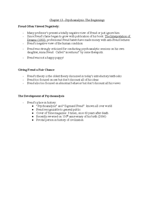 CH 14 PSYCH 415 0 - CH 14 NOTES Psyc 4150 Edwin Brainerd - Chapter 14 ...