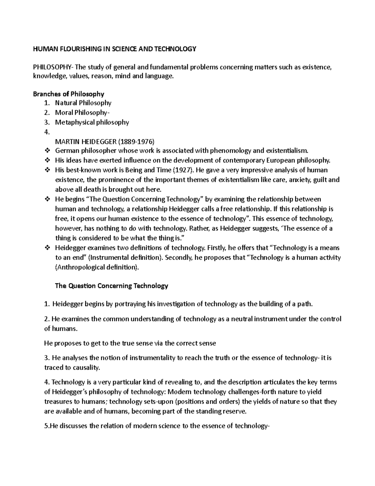 Human flourishing in science and technology - HUMAN FLOURISHING IN ...