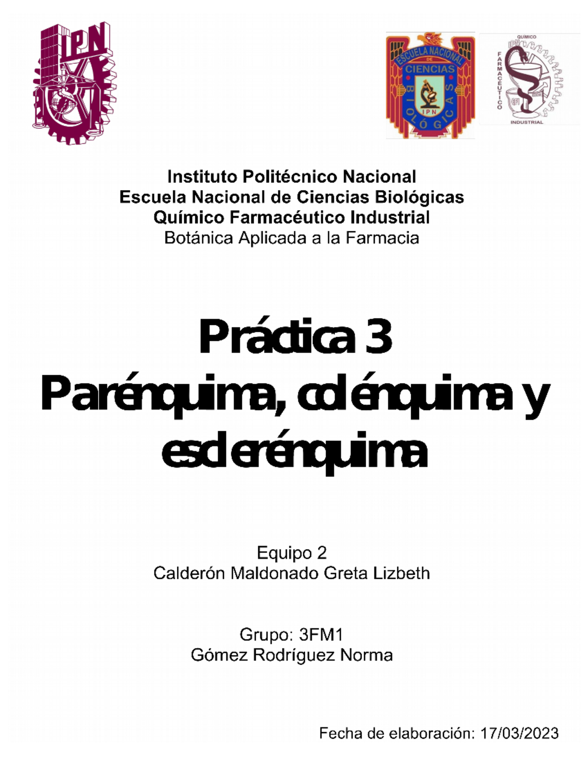 Practca 3. Botanica - Introducción Los tejidos simples de las plantas ...