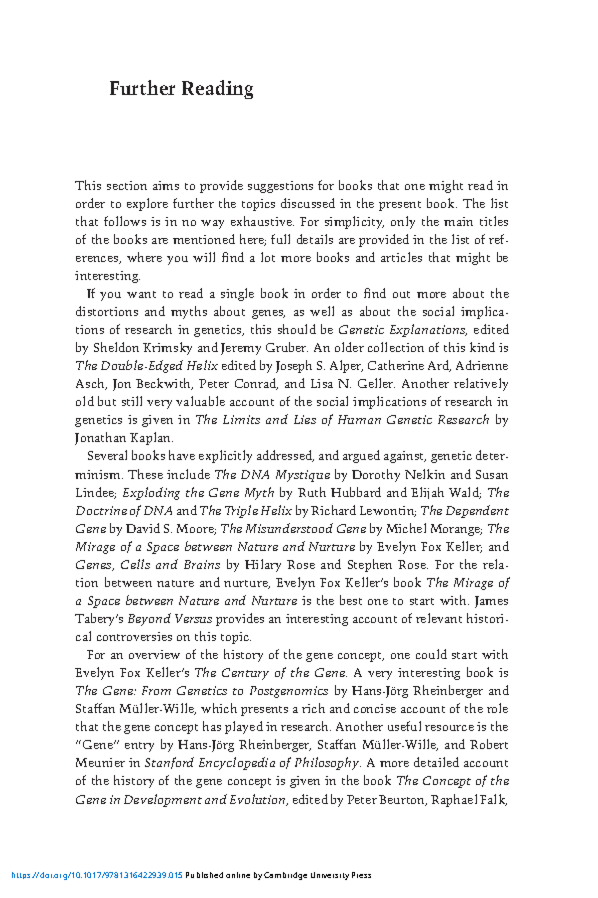 Further reading - book - Further Reading This section aims to provide ...