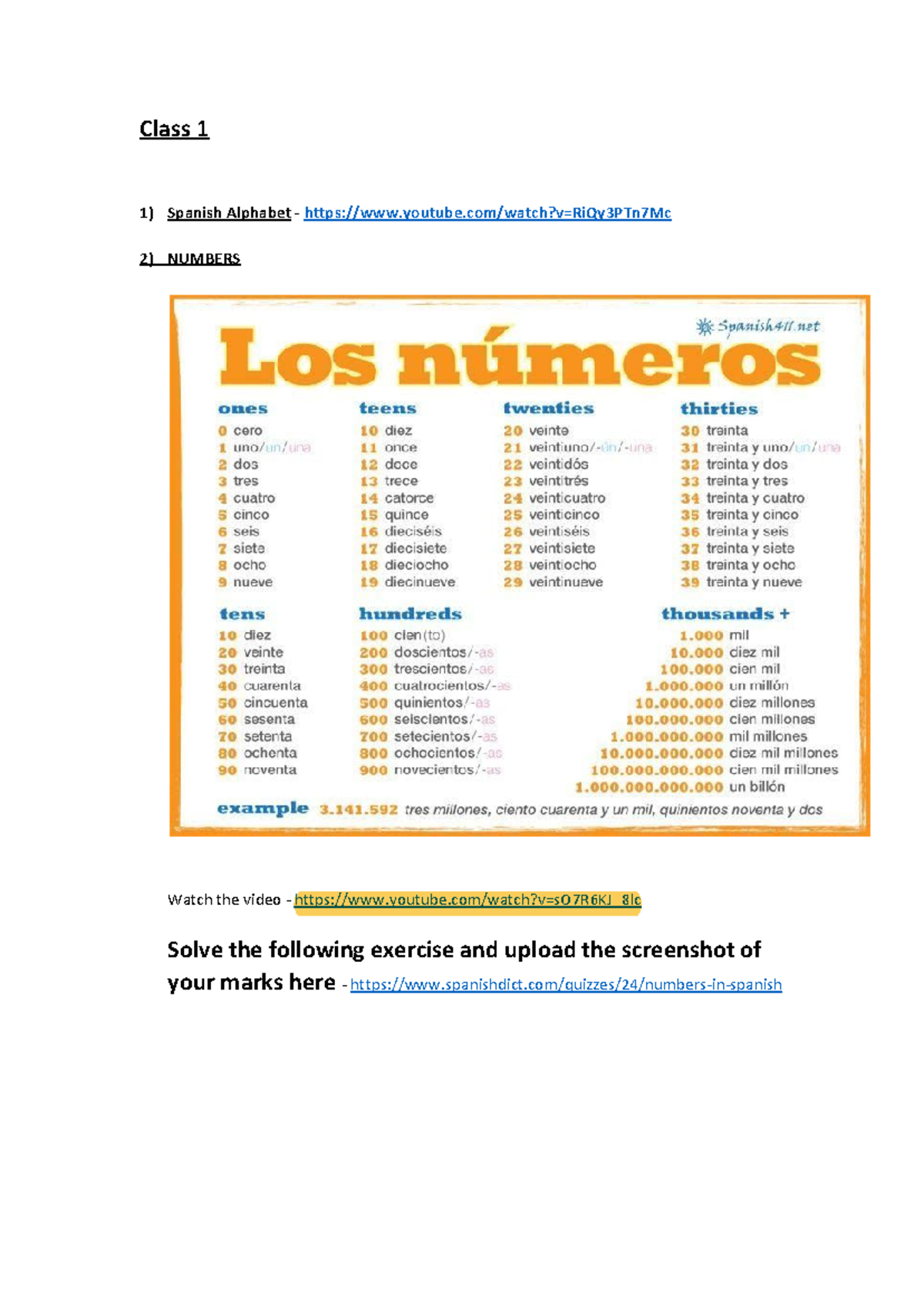 Class 1 - Intro to spanish - Class 1 1) Spanish Alphabet - youtube ...