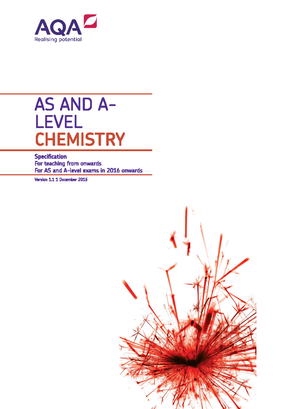 Chem spec - Paper - AQA Realising potential AS AND A LEVEL CHEMISTRY ...