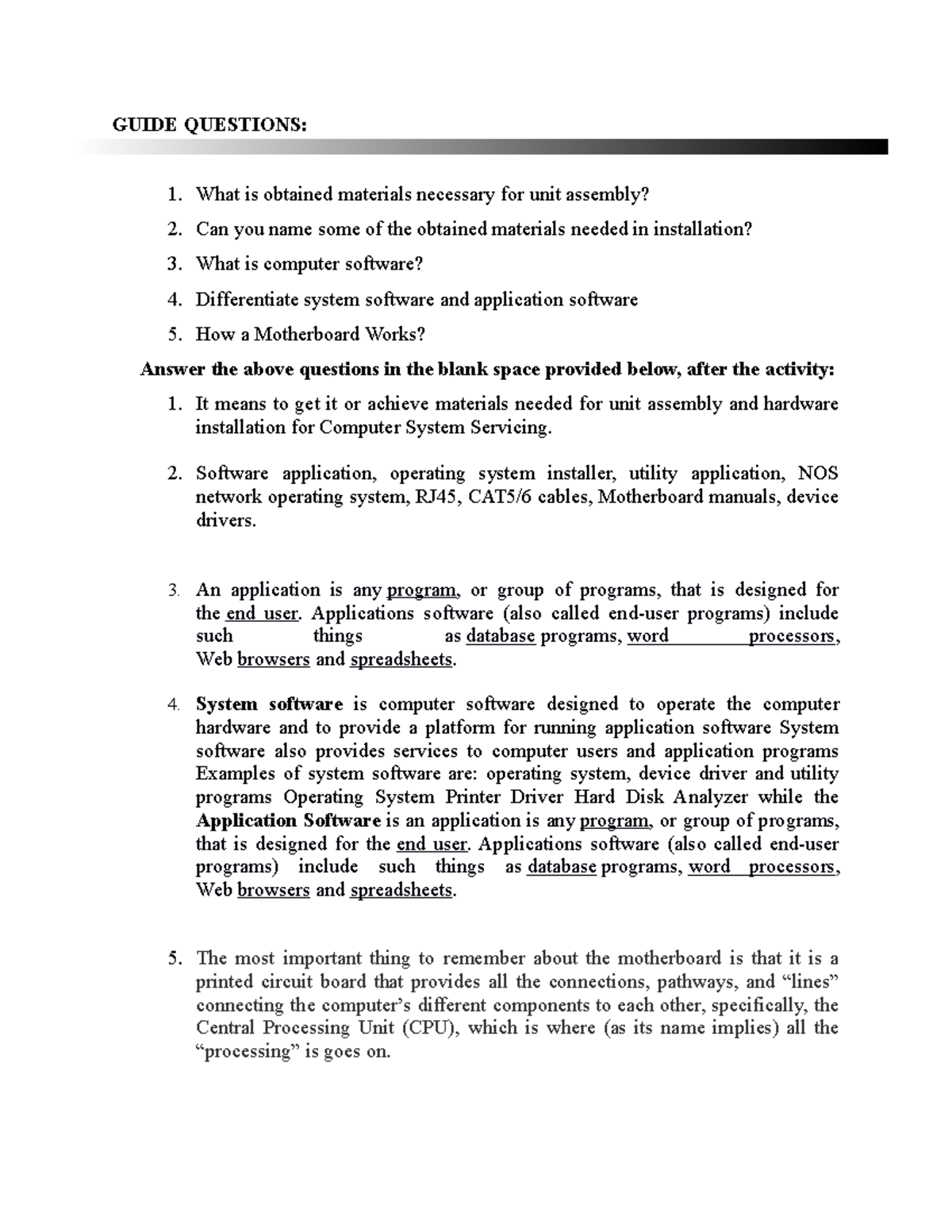 Guide Questions 1 - The files posted here are files from my secondary ...