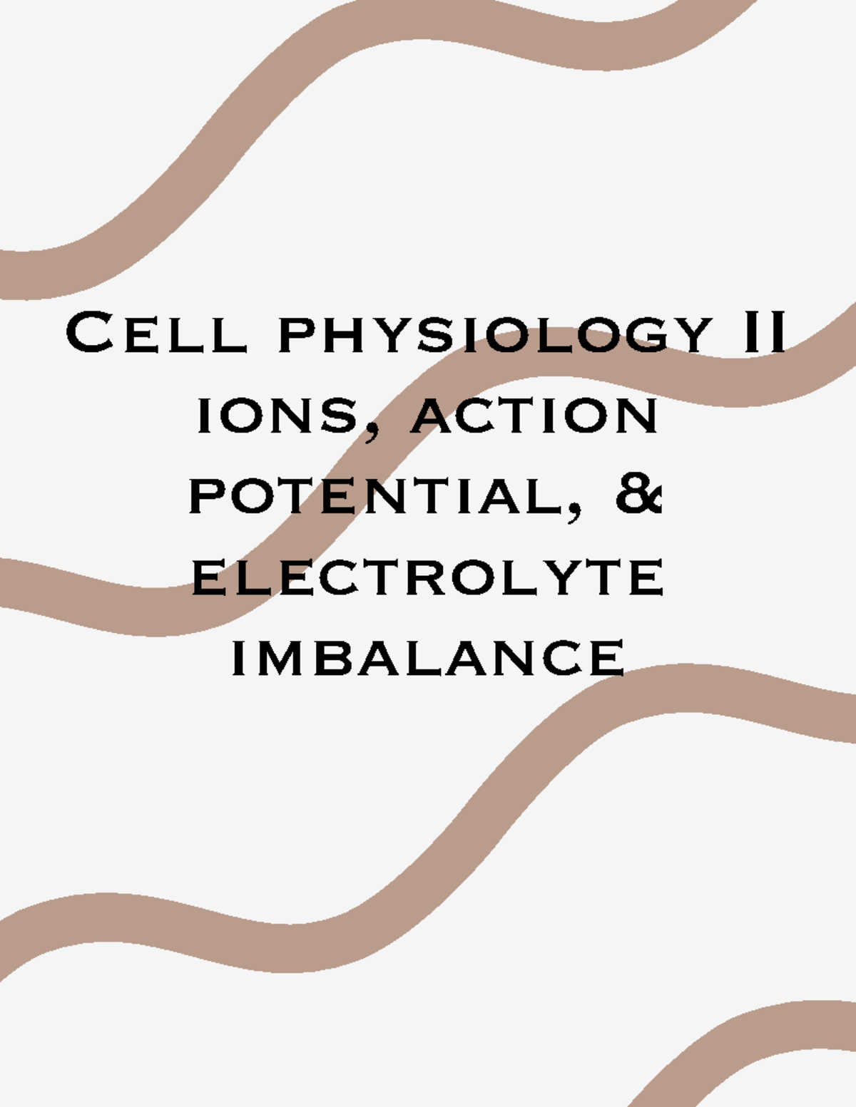 Cell Physiology - bloodstream fluid compartments Intracellular fluid 4 ...