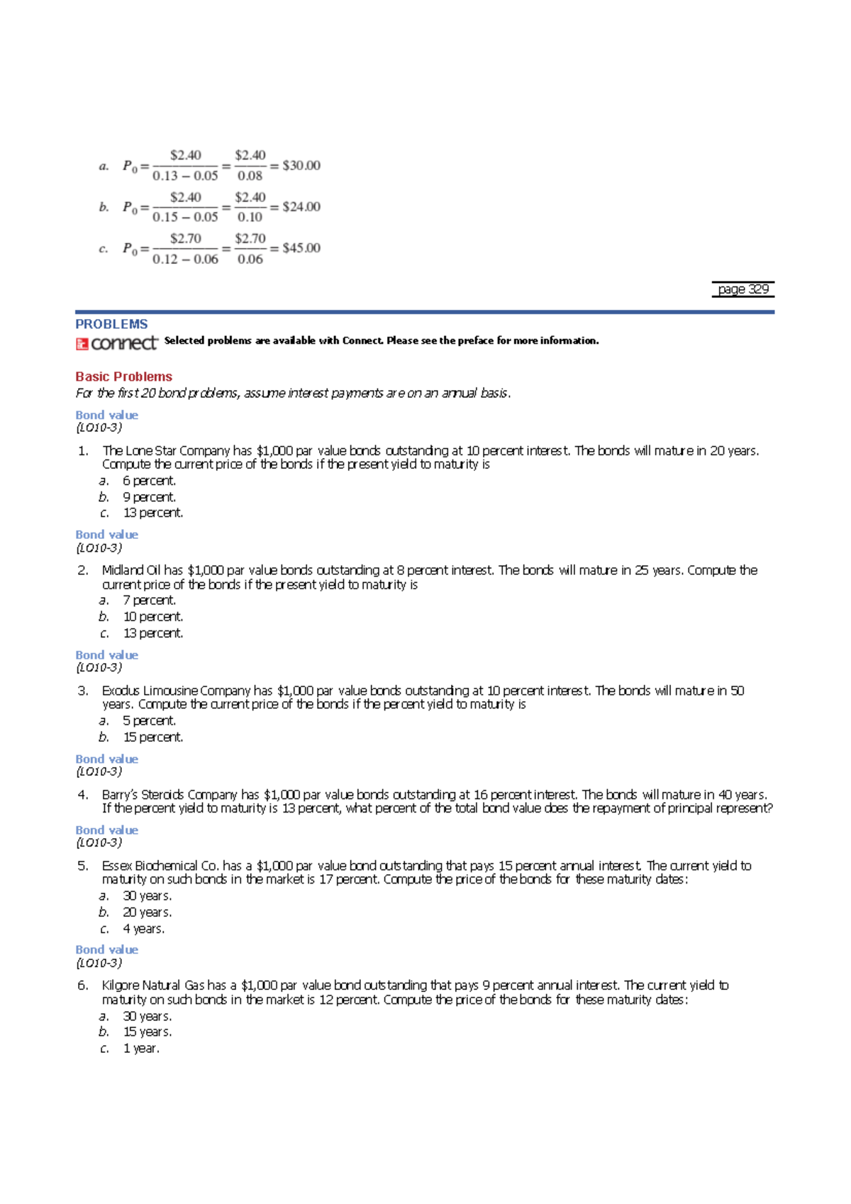 Ch5(B10)-itf - Practice - page 329 PROBLEMS Selected problems are available with Connect. Please ...