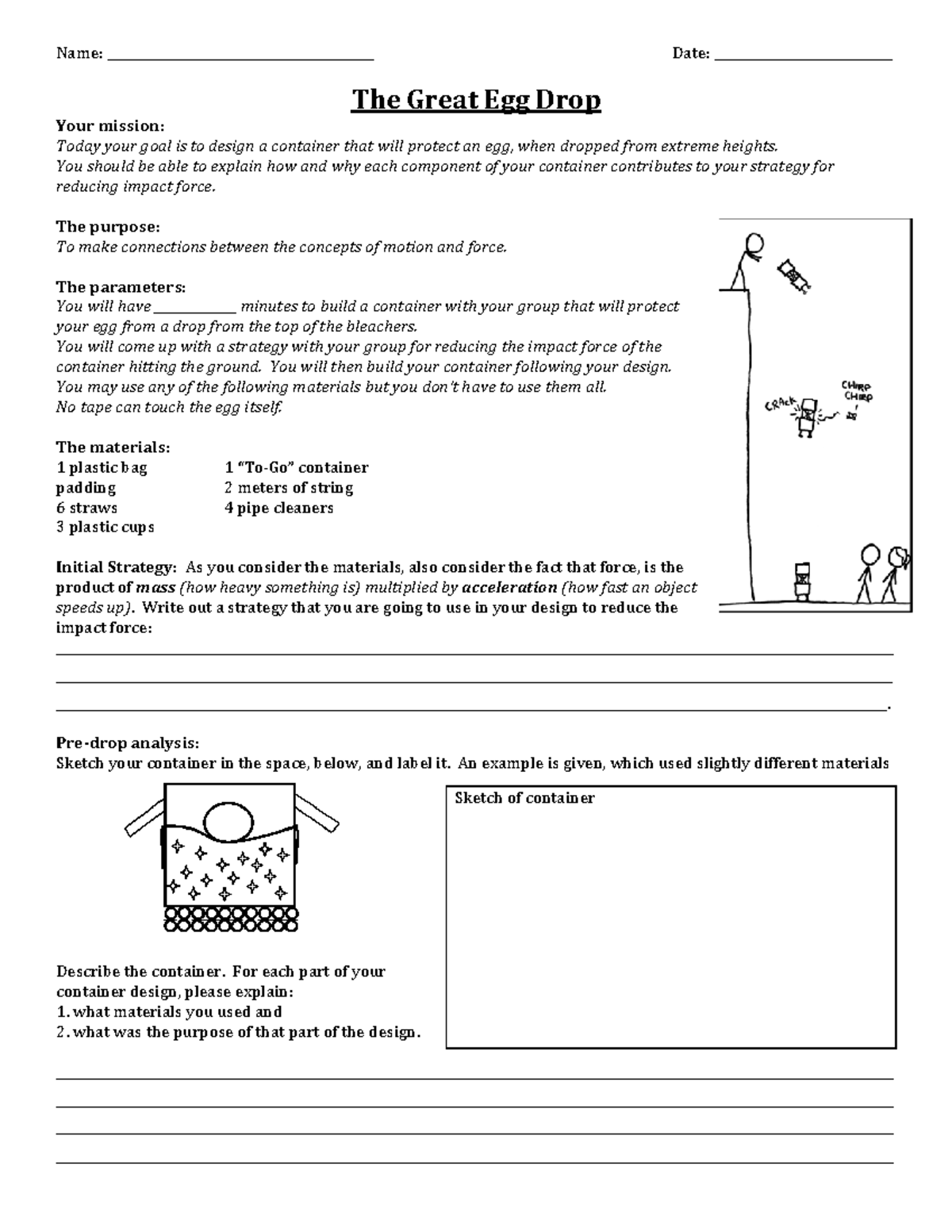 Egg-Drop-Guidelines - Problem solving challenge for how to protect an ...