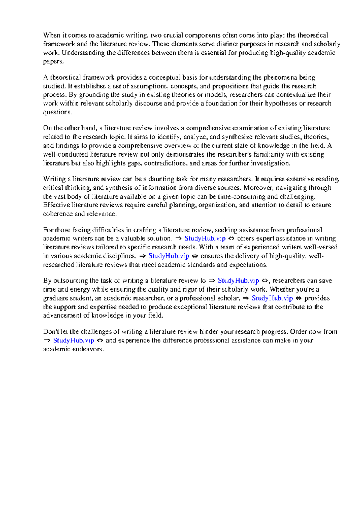 Theoretical Framework Vs Literature Review - When it comes to academic ...