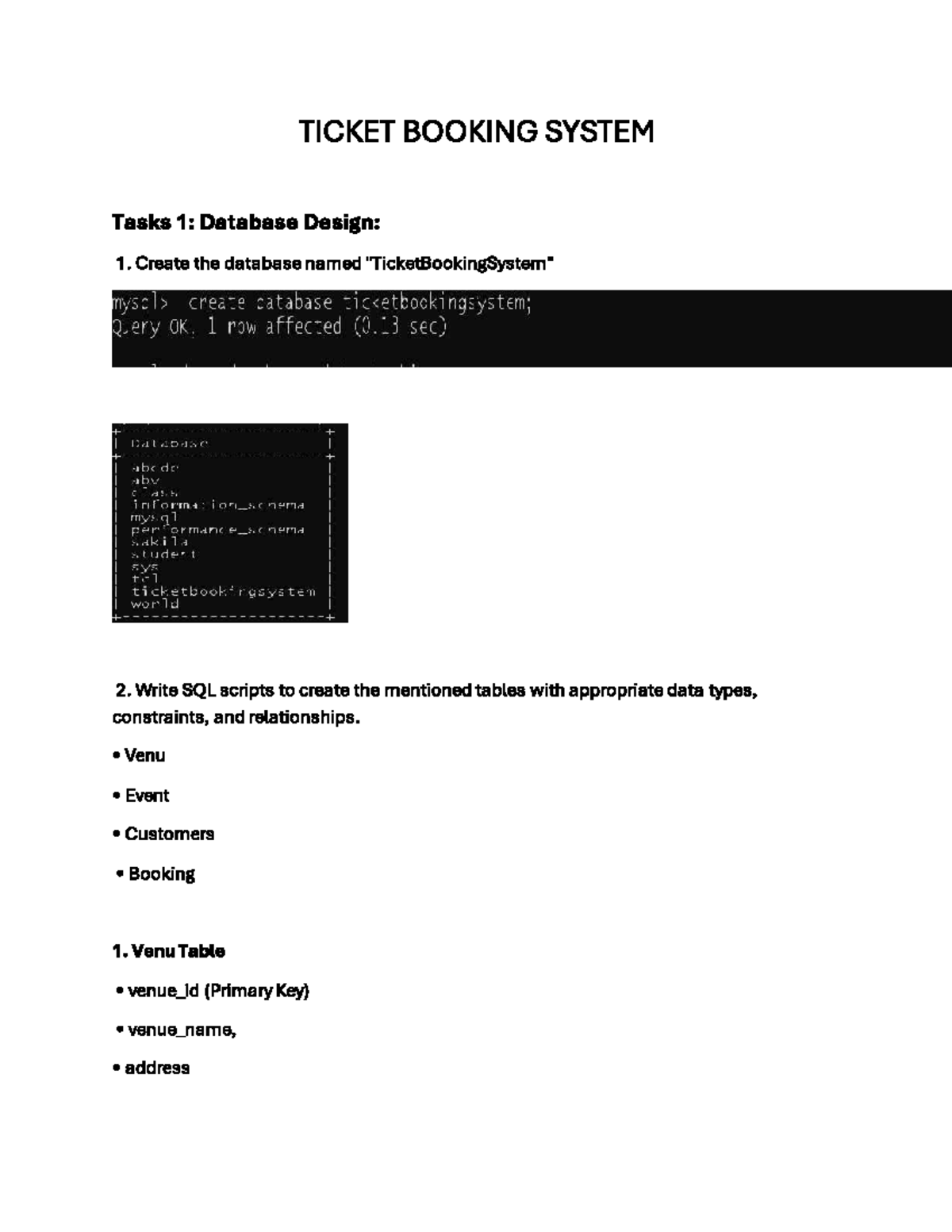 Assignment 5 -1,2 task - Introduction to SQL - Studocu