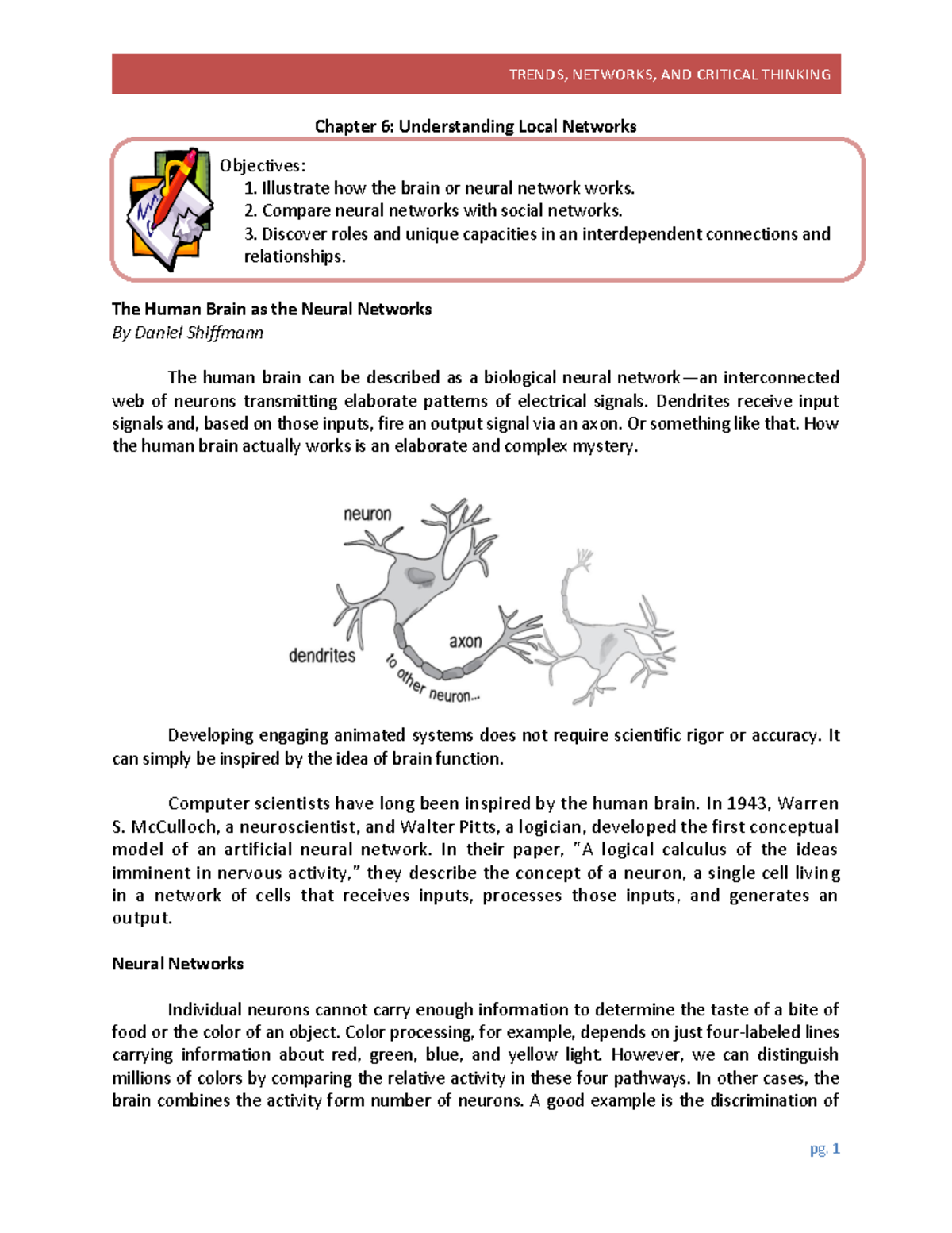 Chapter 6 - This module will be helpful in understanding local networks - Chapter 6 ...