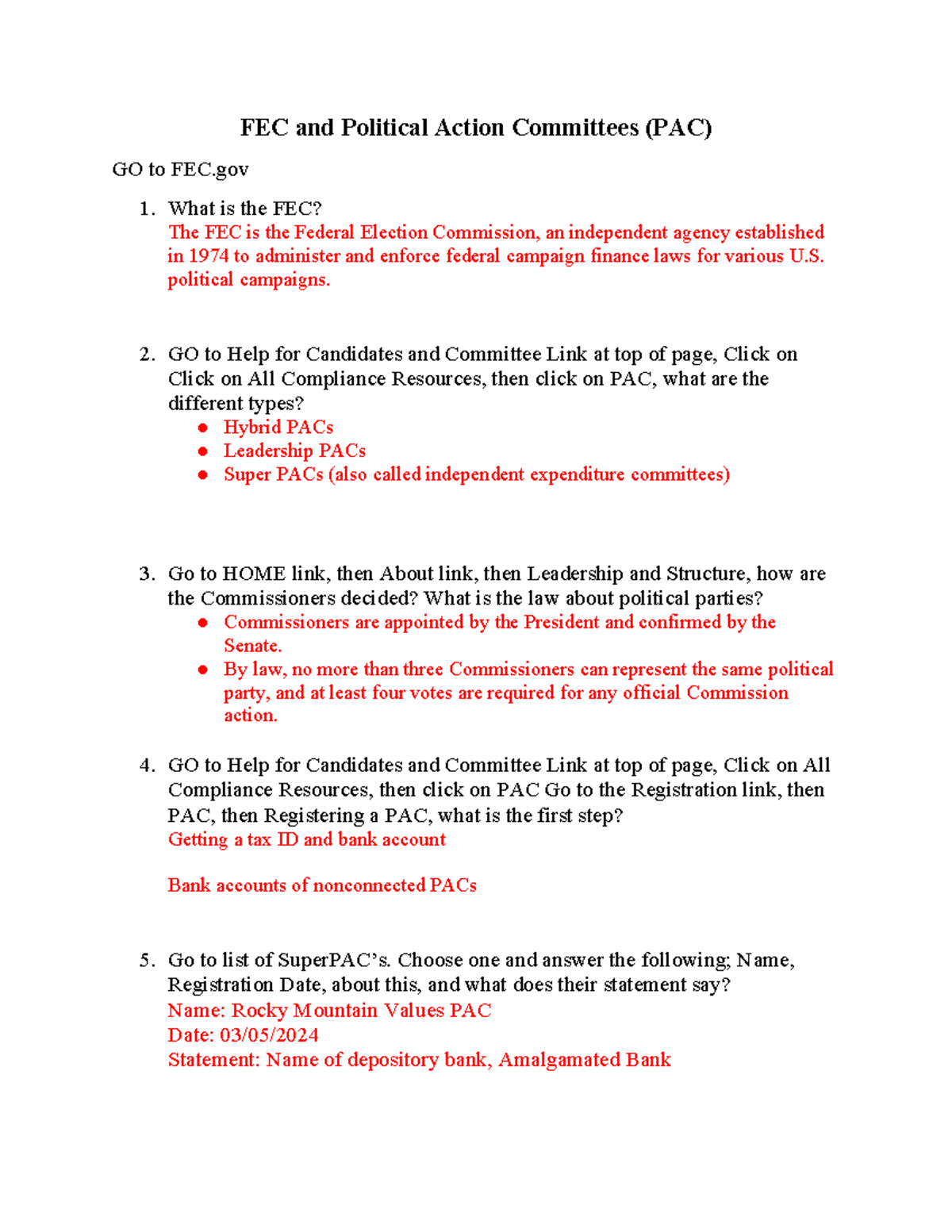 FEC and Political Action Committees - What is the FEC? The FEC is the ...