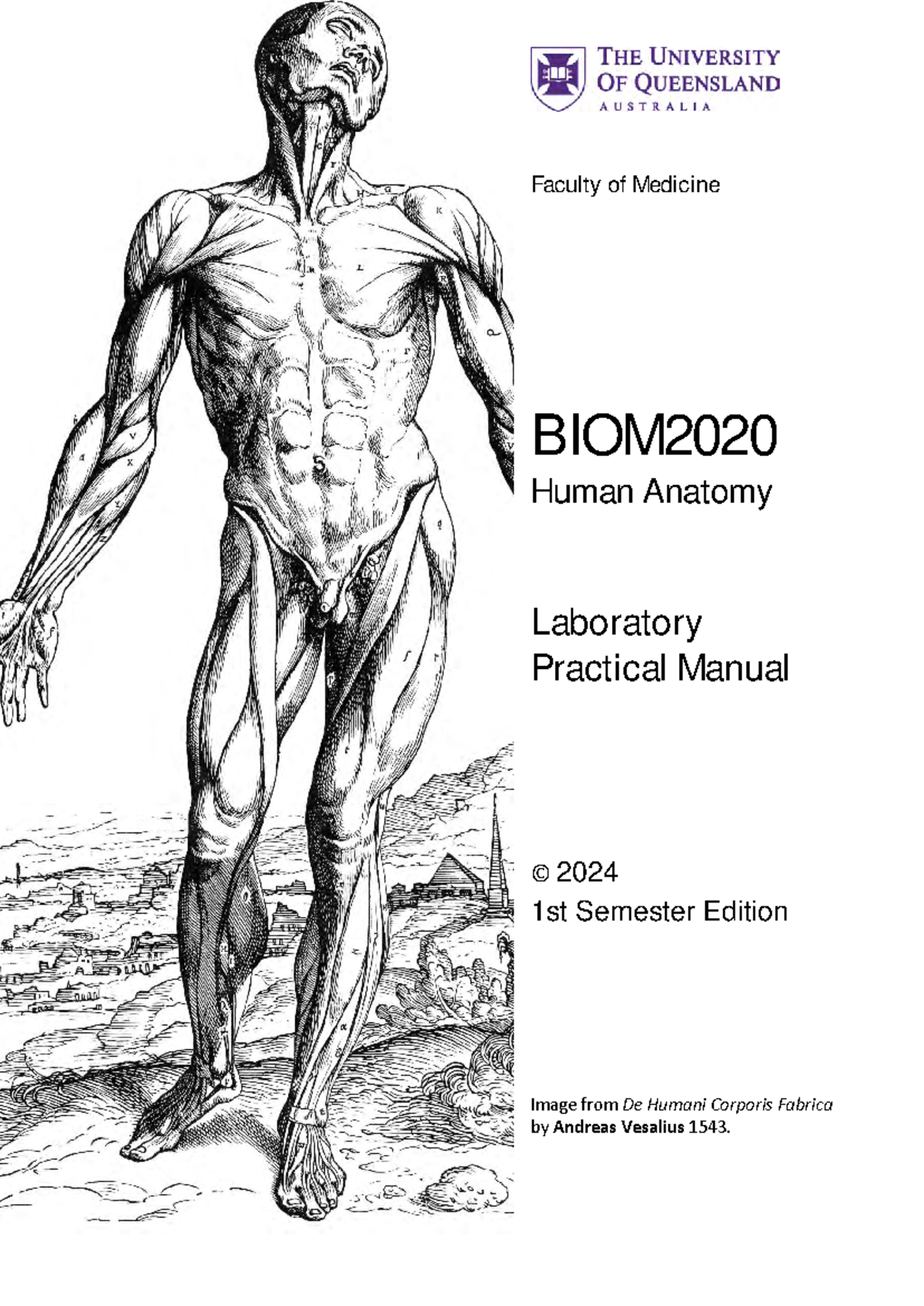 BIOM2020 2024 S1 Full Practical Manual Reduced Size - Faculty of ...