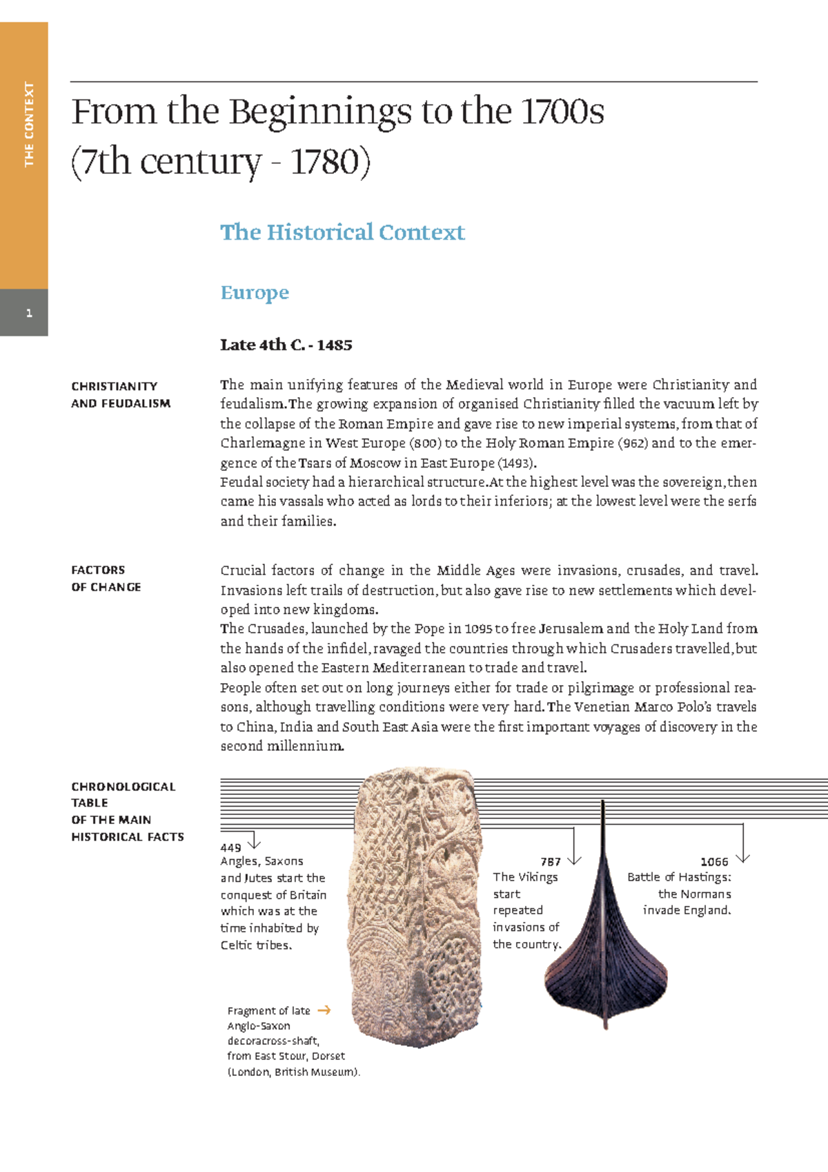 01 From The Beginning To The 1700s pari - CHRONOLOGICAL TABLE OF THE ...