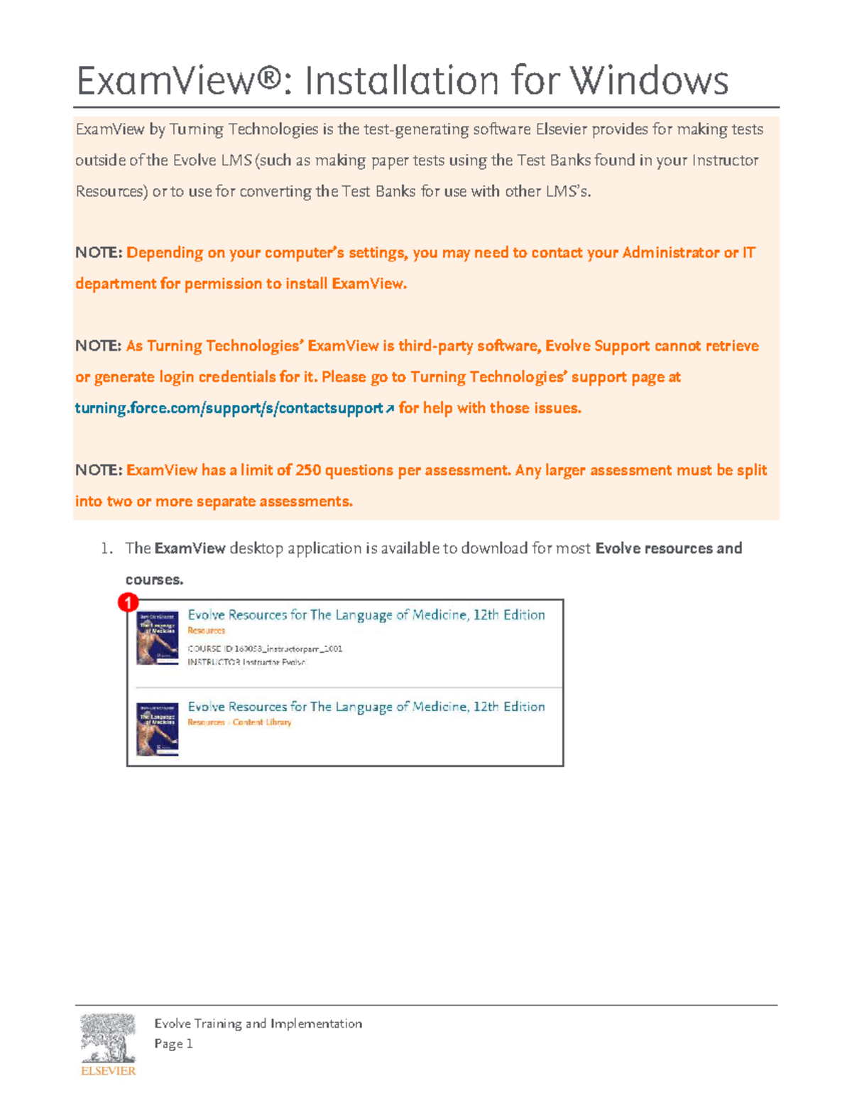 Exam View Installation for Windows - Evolve Training and Implementation ...