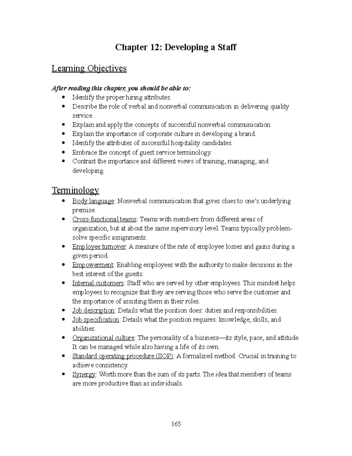 Ch12 - Instructor Manual - Chapter 12: Developing a Staff Learning ...