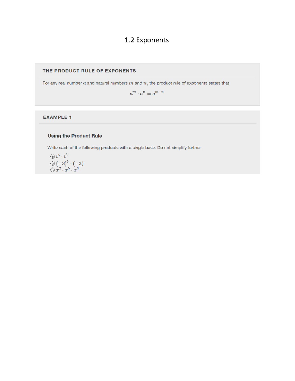 1.2 Exponents and Scientific Notation - MATH0314 - 1 Exponents - Studocu