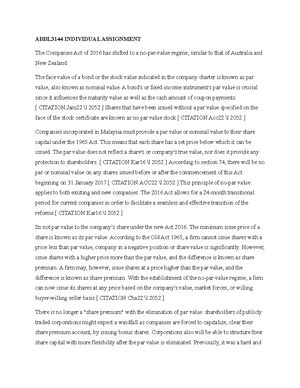 Tutorial 9 - Tutorial Questions ABBL3144 Corporate Law & Governance ...