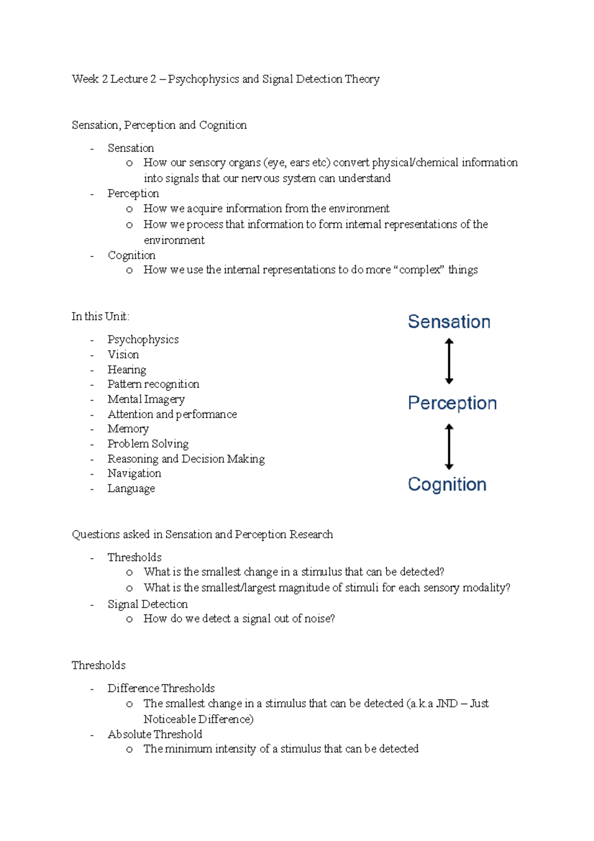 PYB204 Semester 2 2021 Week 2 Lecture 2 Notes - PYB204 - QUT - Studocu