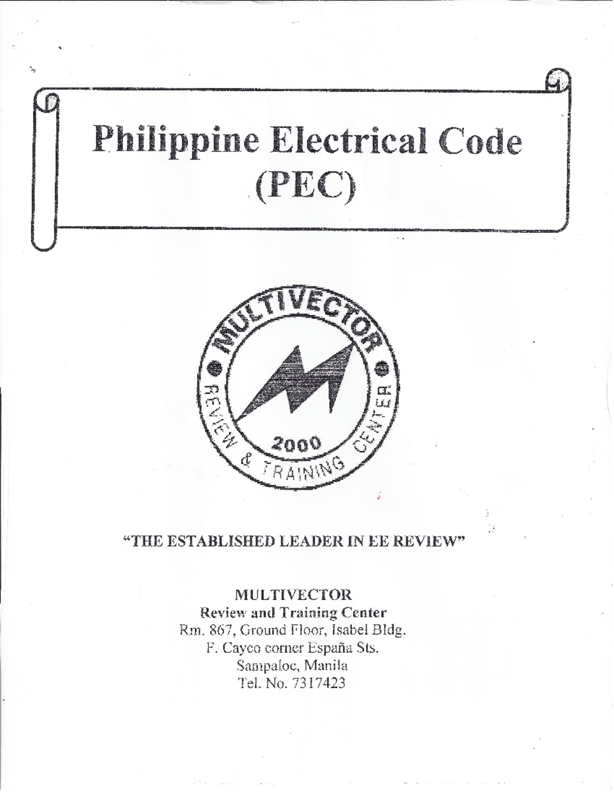 PEC-BY- Multivector - REE - Electronics 2 - Planning the Installation ...