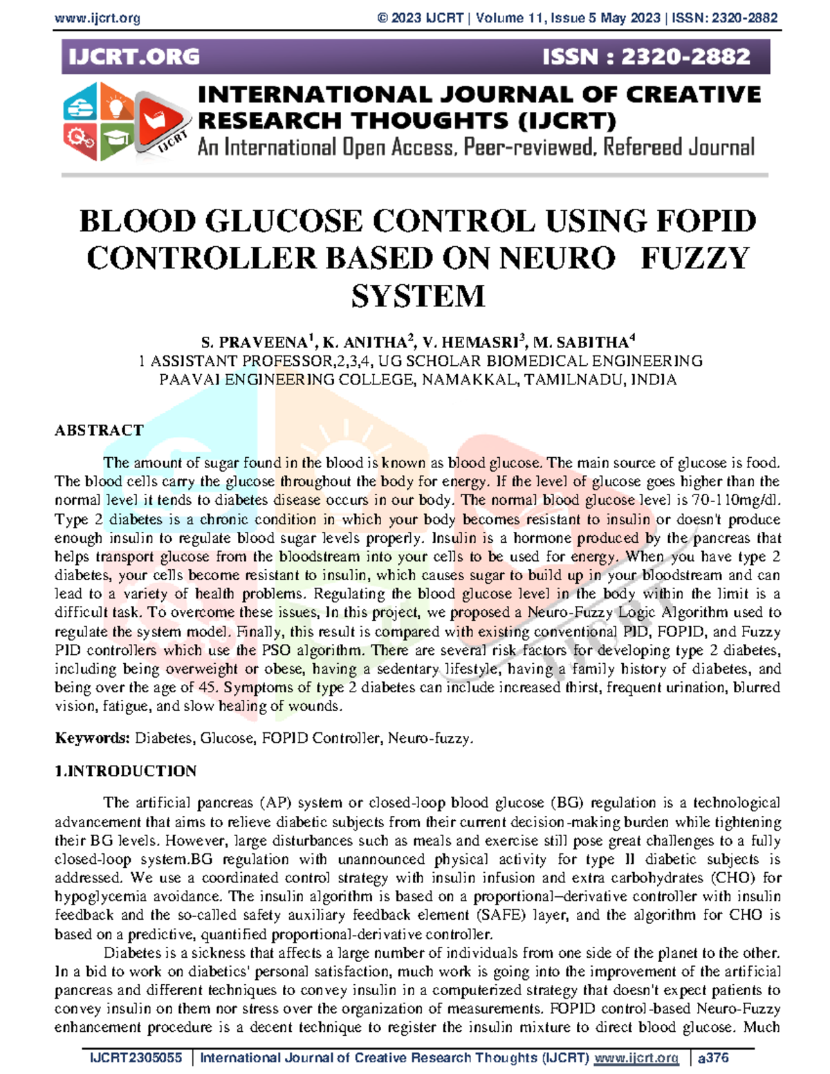 Blood Glucose Control Using Fopid Controller Based ON Neuro Fuzzy ...