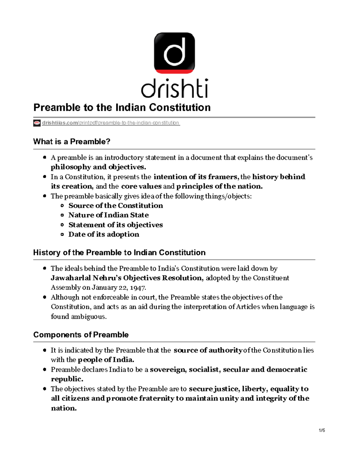 A preamble is an introductory statement in a document that explains the ...